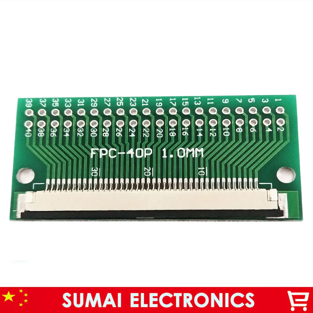 Placa adaptadora de 40 pines y 1,0mm, conector PCB FPC/FFC, cable ...
