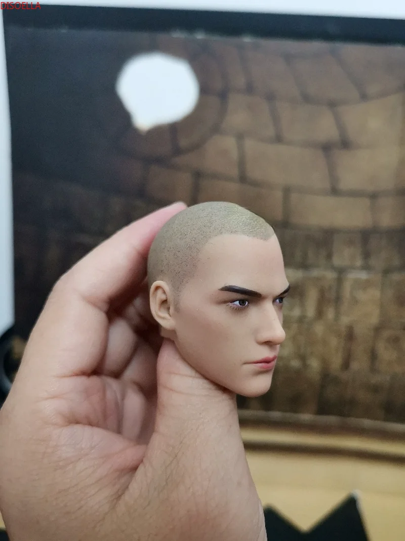 1/6 Holy Monk Buddhist Male Head Sculpt White Head Model for 12" Action ...