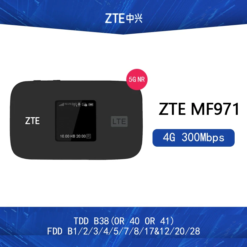 ZTE dispositivo móvil MF971V, 300Mbps, 4G + LTE, Cat6, punto de acceso ...
