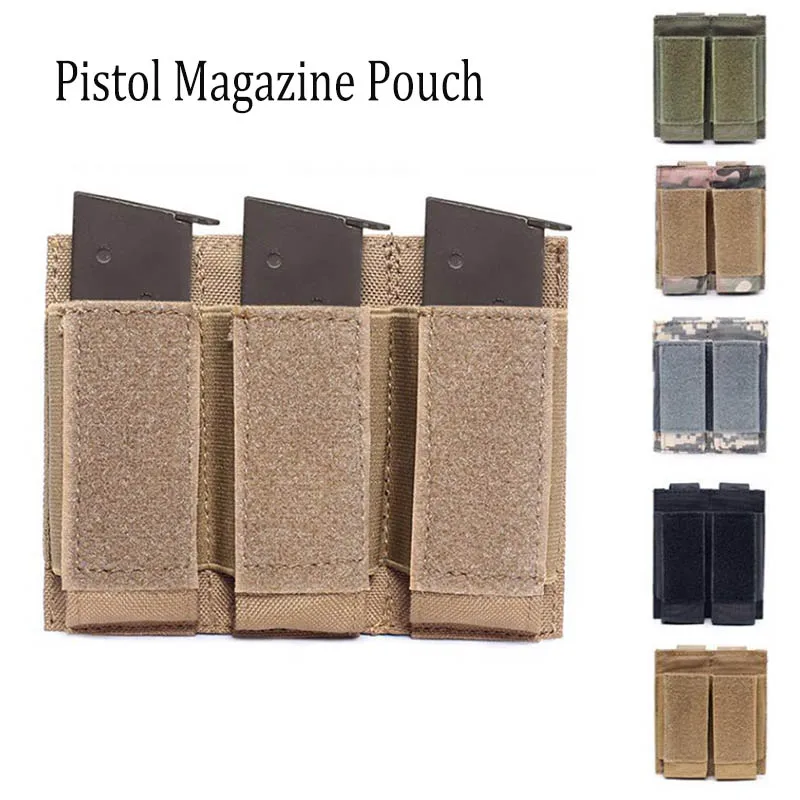 Tactical-Molle-9mm-Double-Triple-Magazine-Pouch-For-Glock-M9-1911 ...