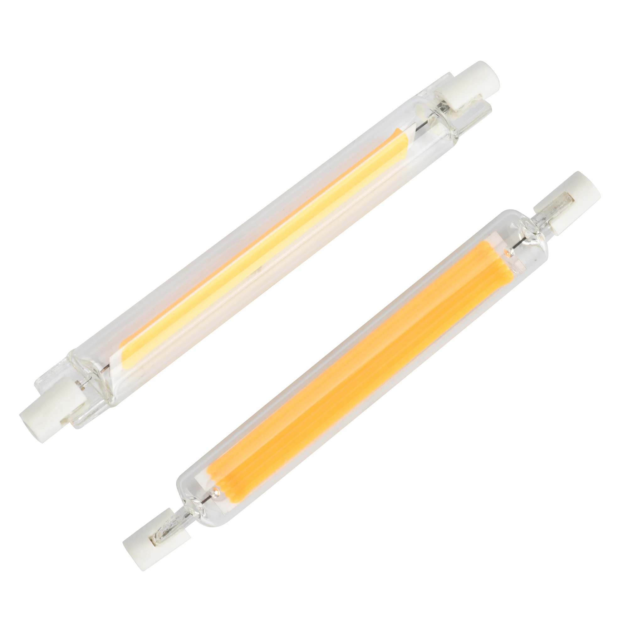 Luz LED regulable R7S COB, cristal con alta transmitancia, bombilla LED ...