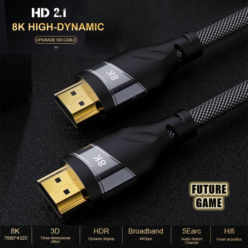 Hdcp 2.2 Super 8k Hdmi-compatible Cable Video Cable Ultra Speed 8k ...