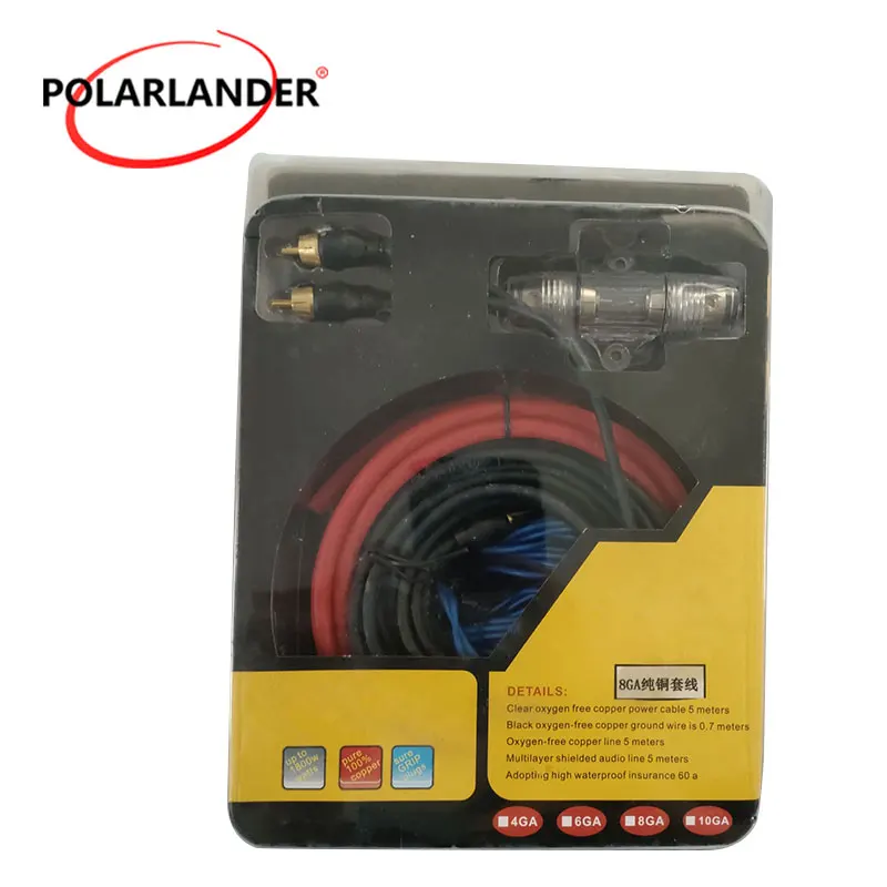 Cable de Audio para coche 8GA, Cable de alimentación de 60 AMP, soporte ...