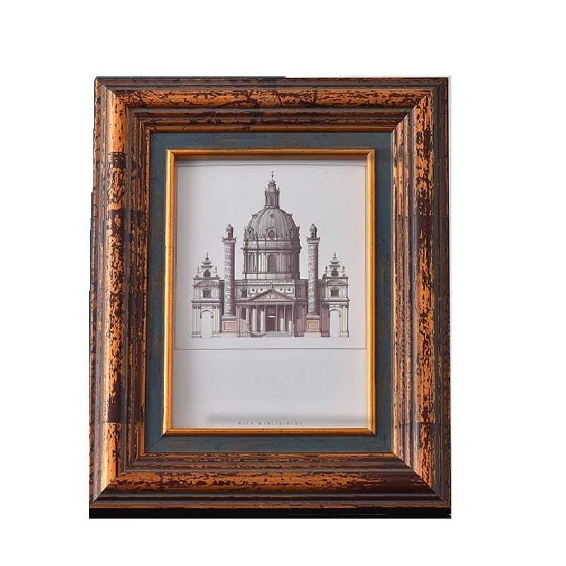 European Retro Photo Frame Creative American 7 Inch Photo Painting ...