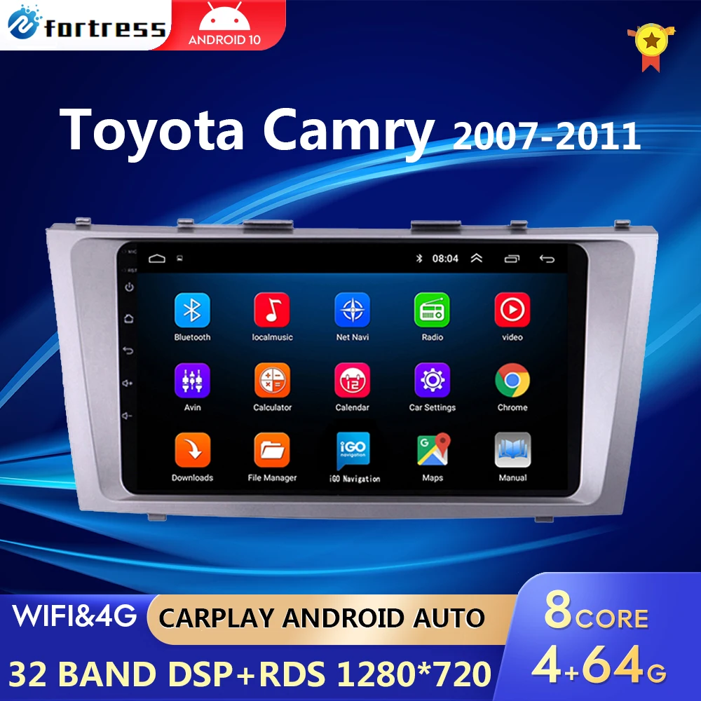 9" 4G+WiFi Android 10.0 Car Radio Multimedia Video Player For Toyota ...