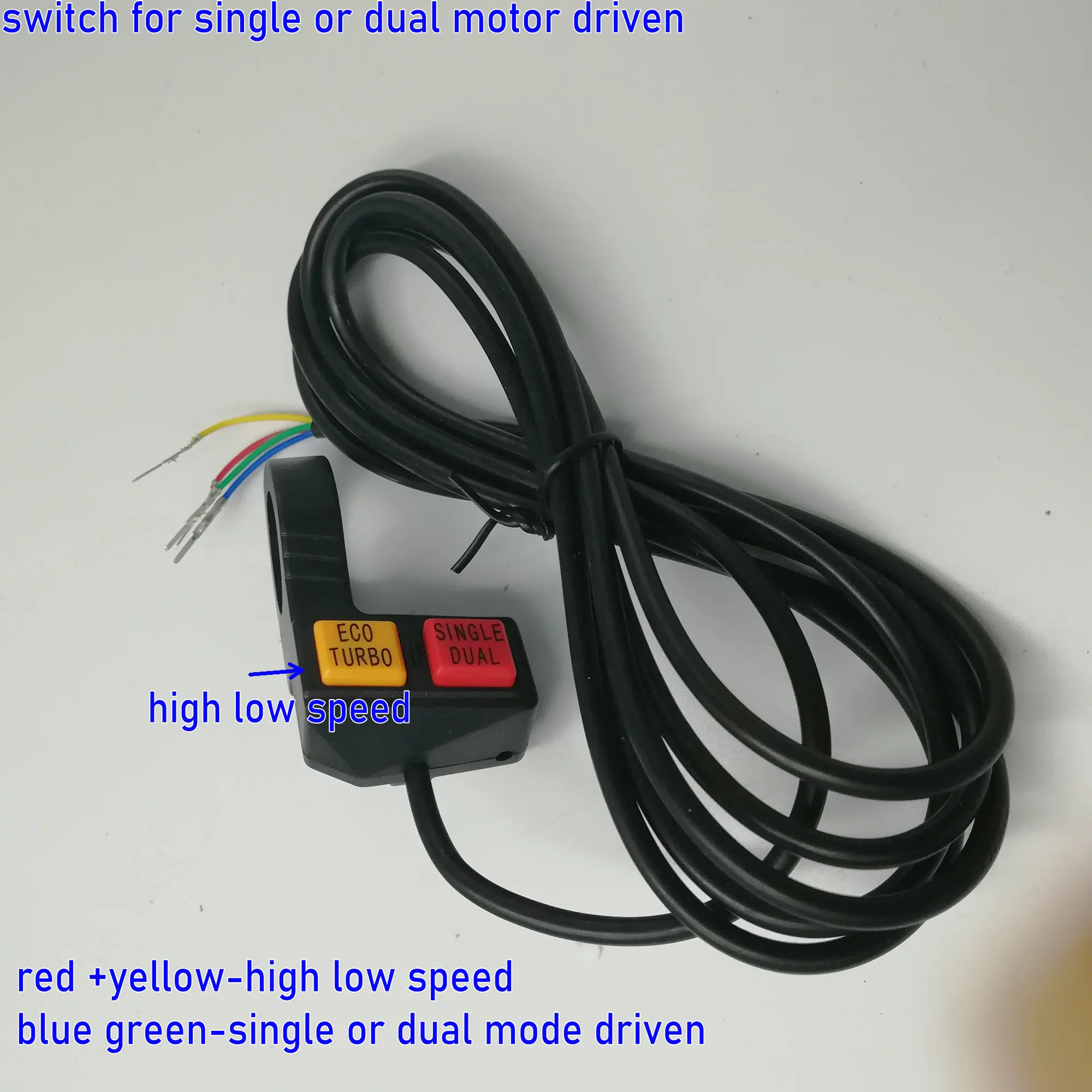 High Low Speed/Boost Switch+Single Dual Motor Driven Control Switch for ...