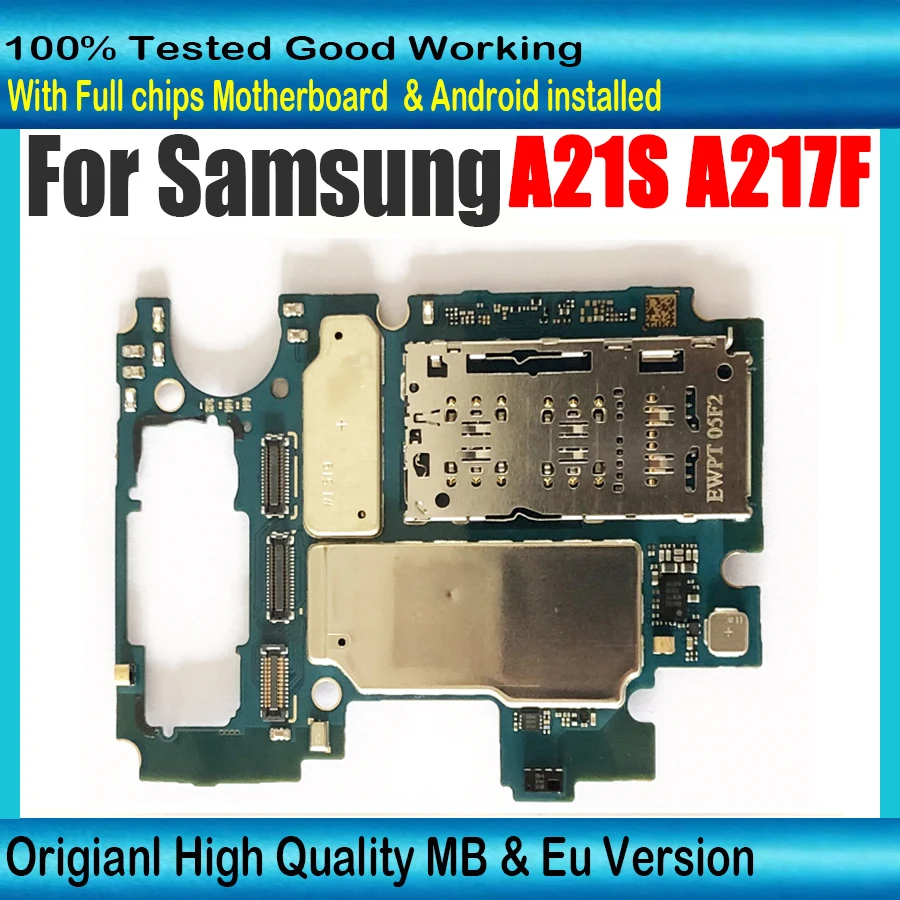 Frete grátis original para samsung galaxy a21s a217f placa de lógica ...