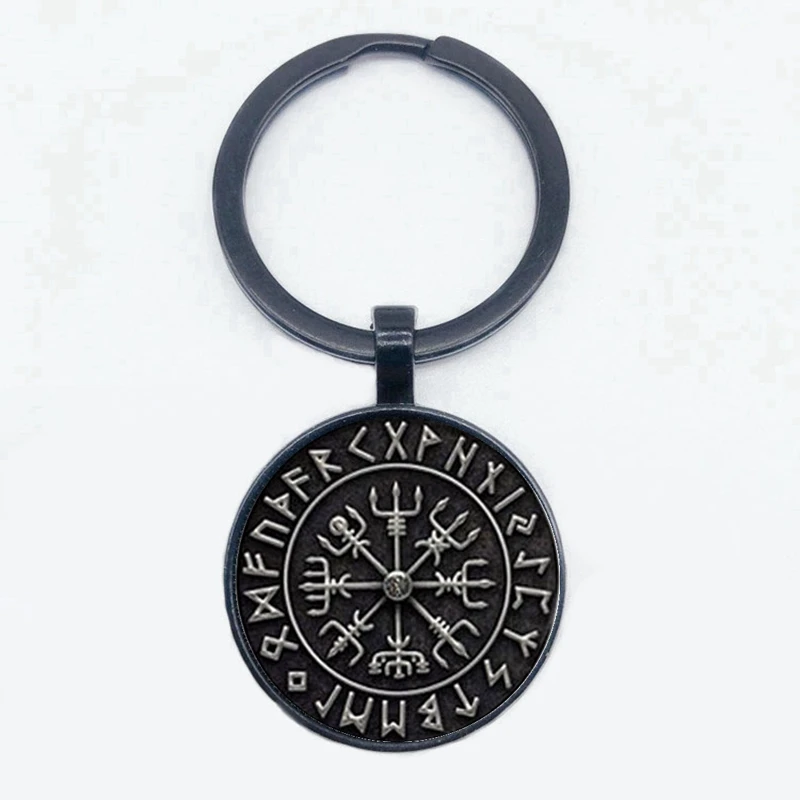 Popular-New-Vegvisir-Viking-Pirate-Keychain-Viking-Compass-Pattern ...