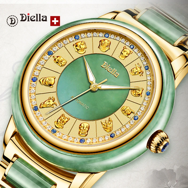 Jade Watch Men Automatic Mechanical Sapphire Mirror Gift Luxury ...