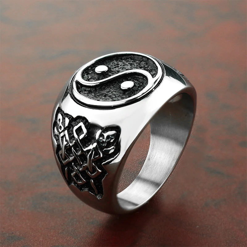 Vintage-Tai-Chi-Gossip-Signet-Ring-Men-Women-Stainless-Steel-Bagua ...
