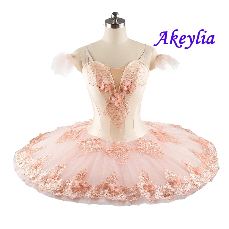 Women-Flower-Fairy-Variation-Pancake-Tutus-For-Adult-Pink-Ballet-Tutu ...