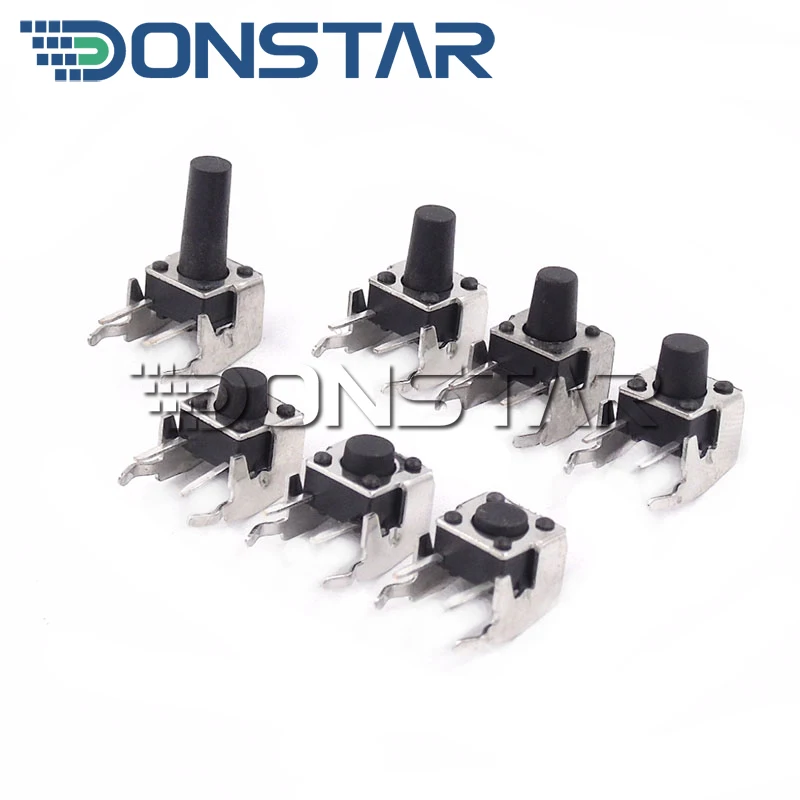 PCB Momentary Tactile Tact Push Button Switch Right Angle With stent 6 ...