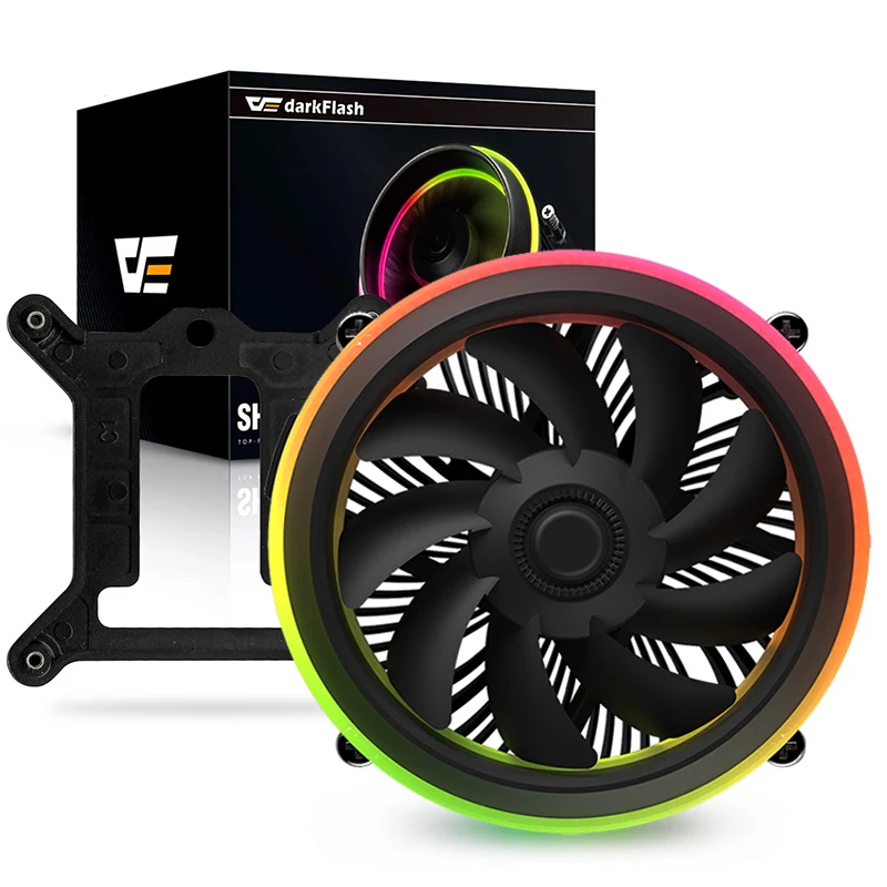 Darkflash Shadow Cpu Cooler 280w Pwm Led Aura Sync 3p-5v Rgb Cpu Fan ...