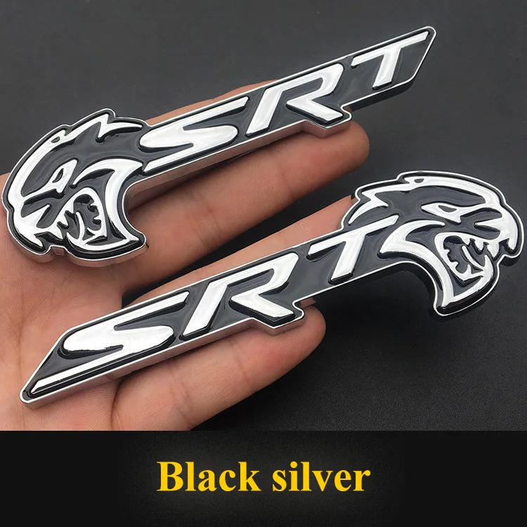 3D Metal Hellcat SRT emblem grill Badge Car Sticker car styling For ...