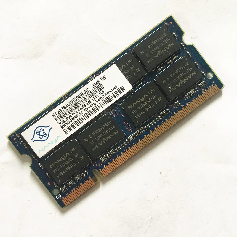 Nanya ddr2 2gb 800/667 ram 2GB 2RX8 PC2-6400S-666-13-F2. 800 DDR2 ...