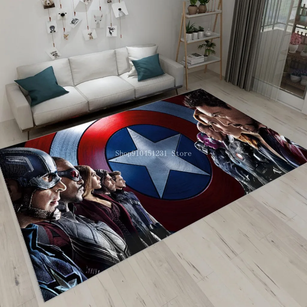 Floor & Rugs Rugs Captain America Marvel Cool Streetwear Plush Floor ...