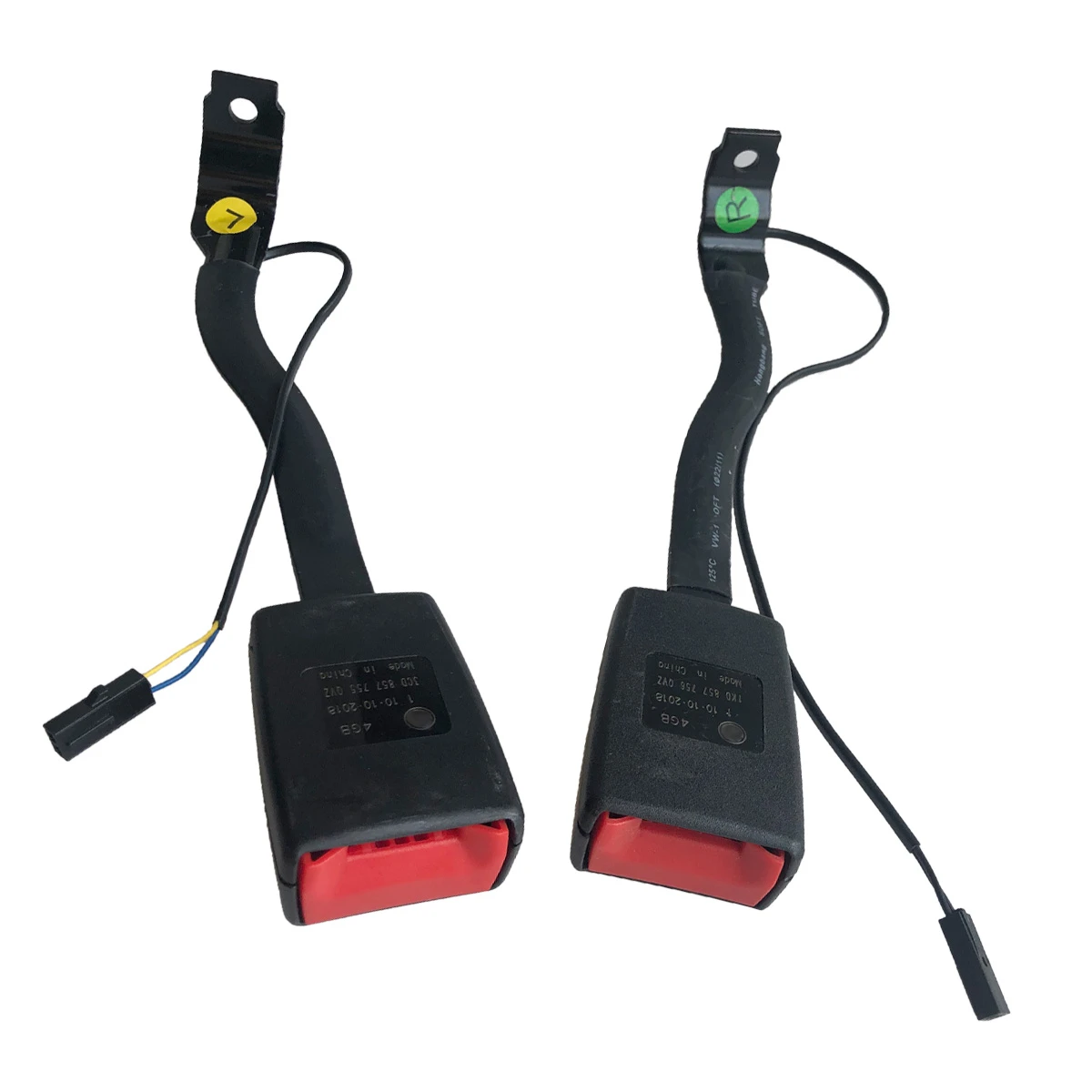 New Front Right&left Seat Belt Latch Buckle Padding Socket Plug ...