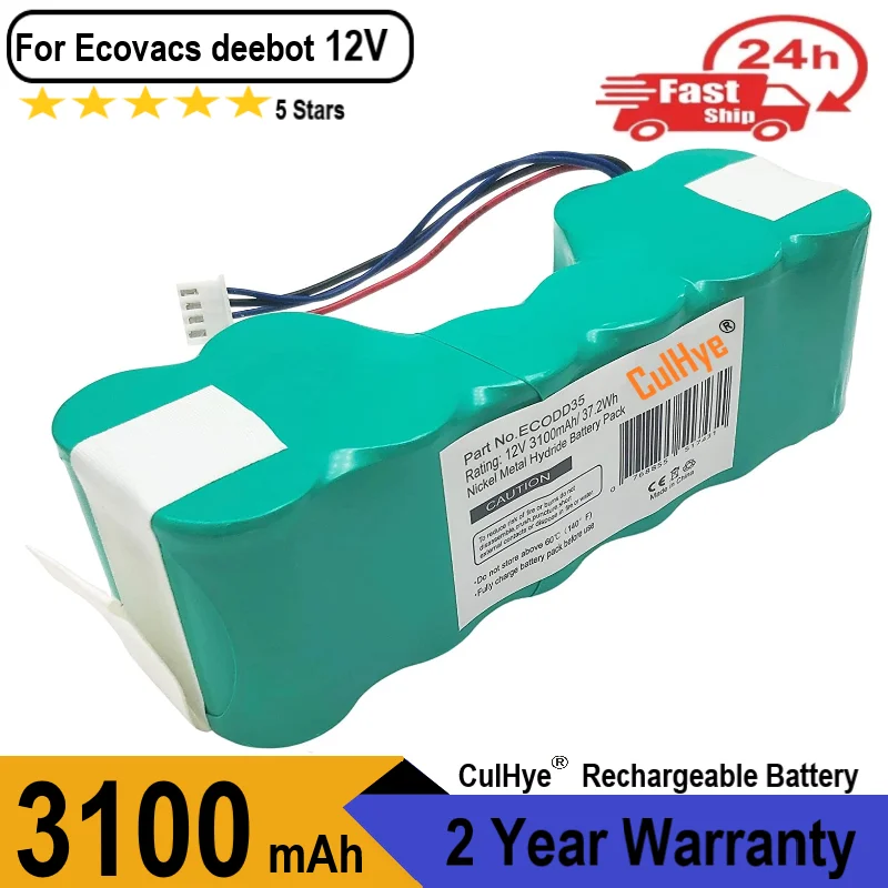 Paquete de batería para aspiradora robótica, accesorios para Ecovacs ...