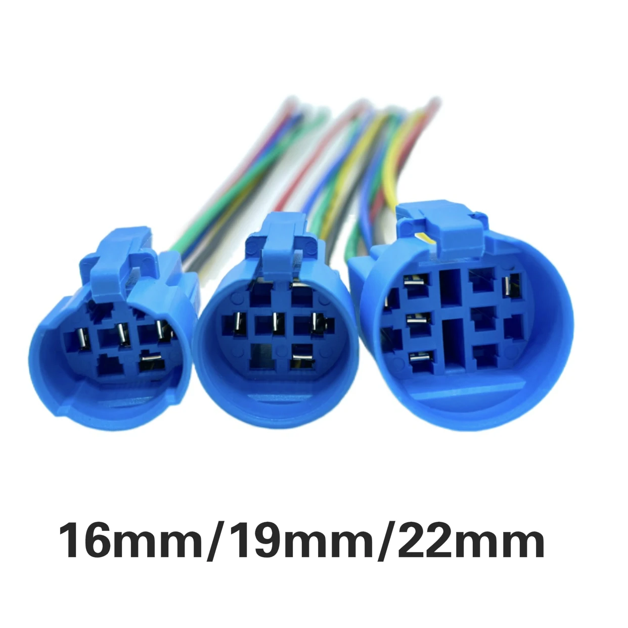 Switch Socket Button Connector 16mm 19mm 22mm Cable Socket For Metal ...