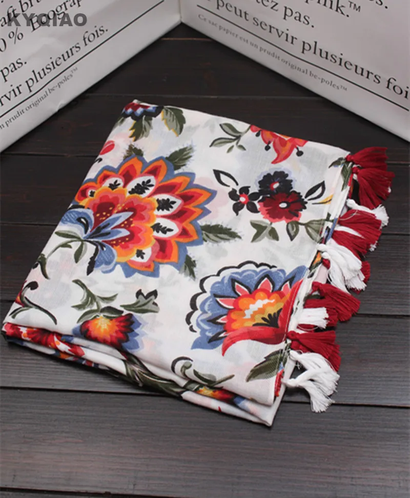 KYQIAO women boho scarf 2020 female autumn winter Spain style long ...
