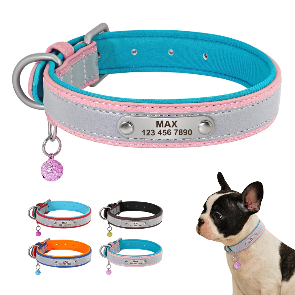Personalized-Dog-Collar-Soft-Padded-Engraved-Collars-Custom-Puppy-Cat ...
