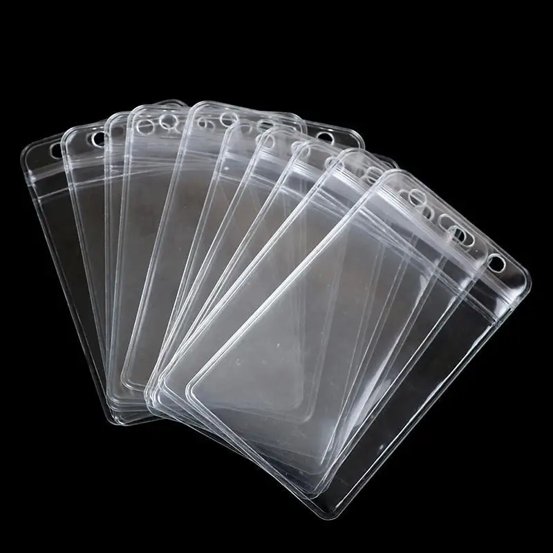 10Pcs-lot-Vertical-Transparent-Vinyl-Plastic-Clears-ID-Card-Bag-Case ...