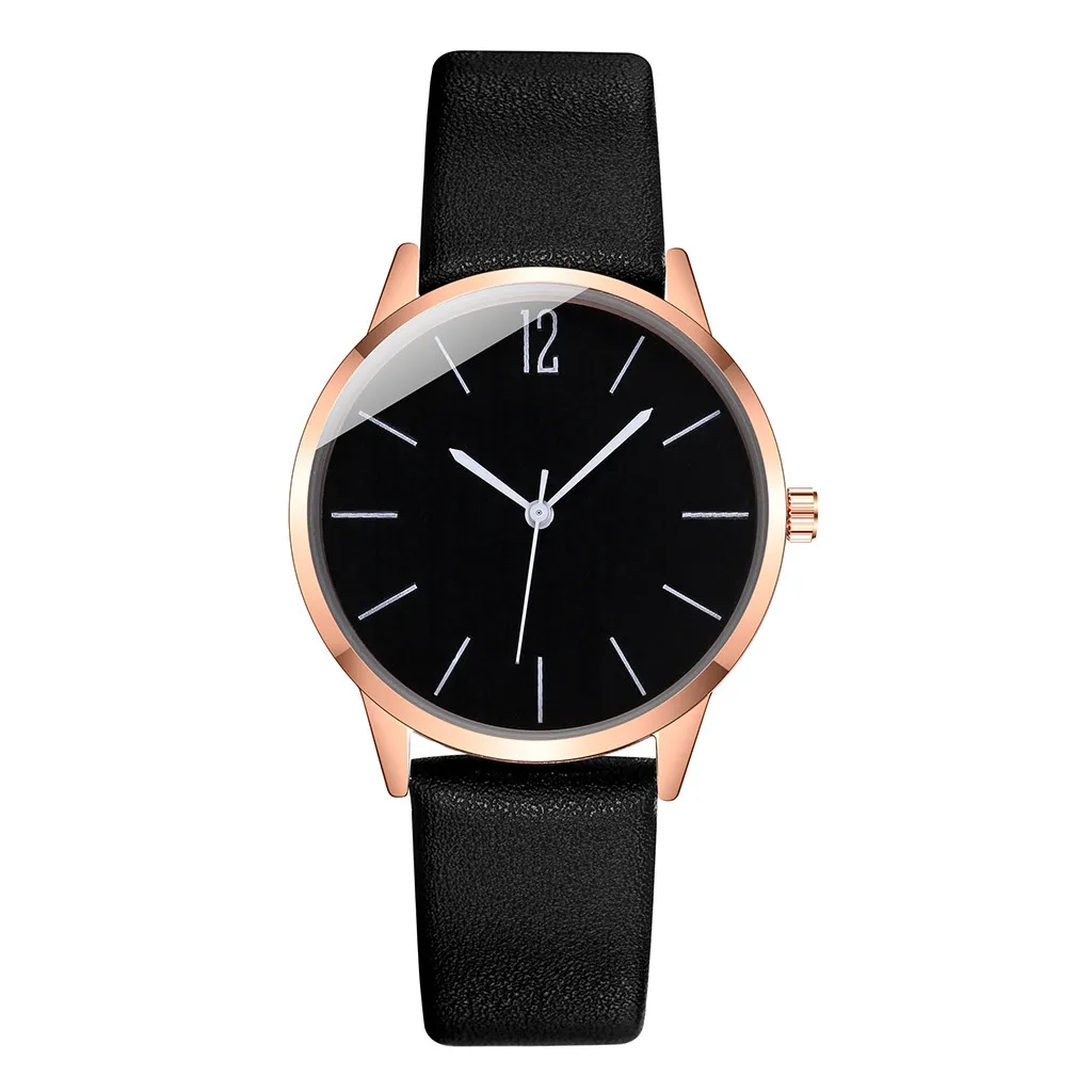 2021-Women-Black-Watch-Hot-Sale-Women-Casual-Quartz-Leather-Band-Strap ...