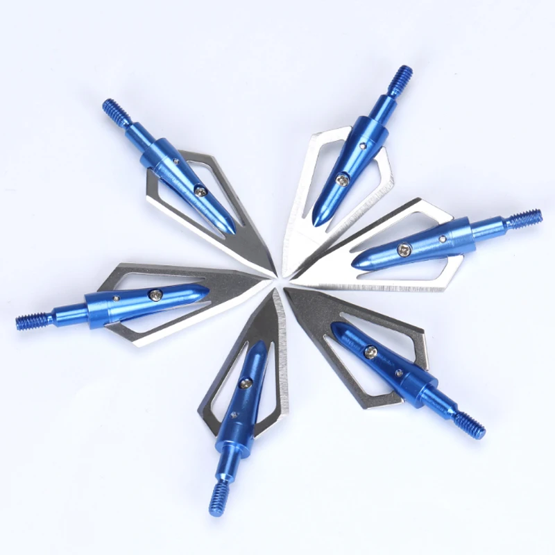 2-Colors-100-GrainArchery-Broadhead-Stainless-Steel-Blade-Broad-For ...