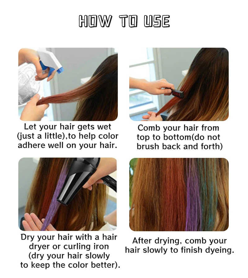 Temporary Mini Hair Color Comb - Life Changing Products