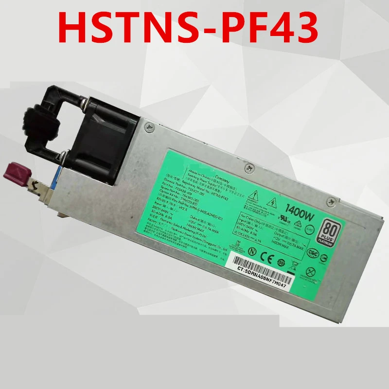 New Original PSU For HP DL388G9 1400W Switching Power Supply HSTNS-PF43 ...