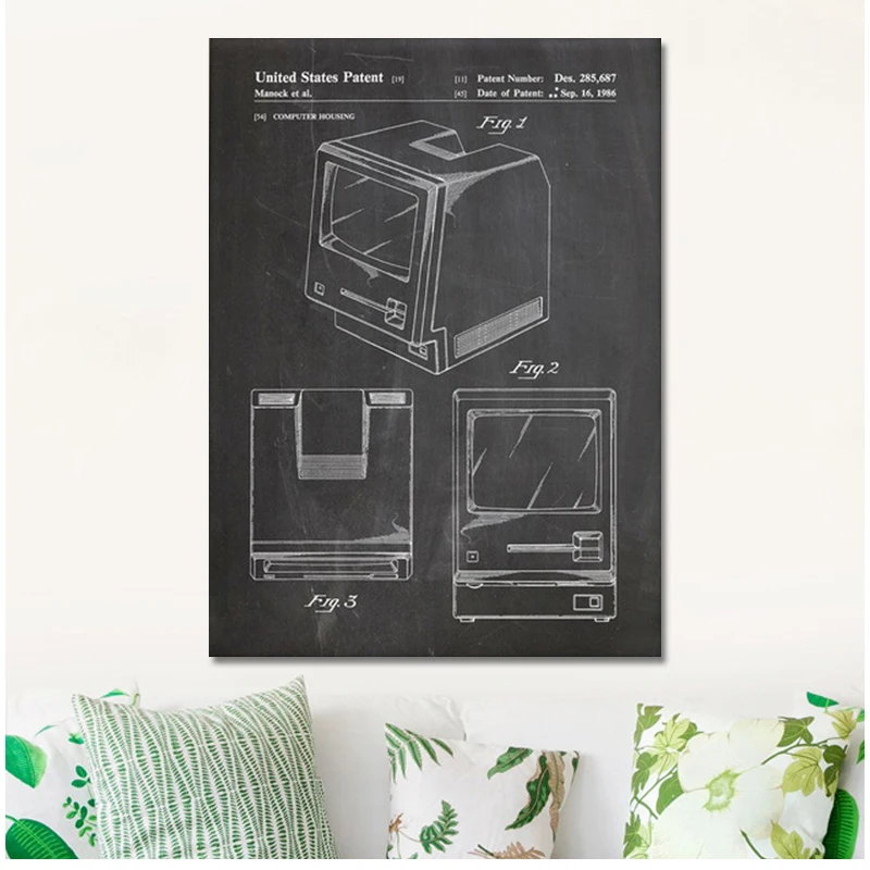 Apple-Computer-posters-Macintosh-PC-patent-Technology-wall-art-Geek ...