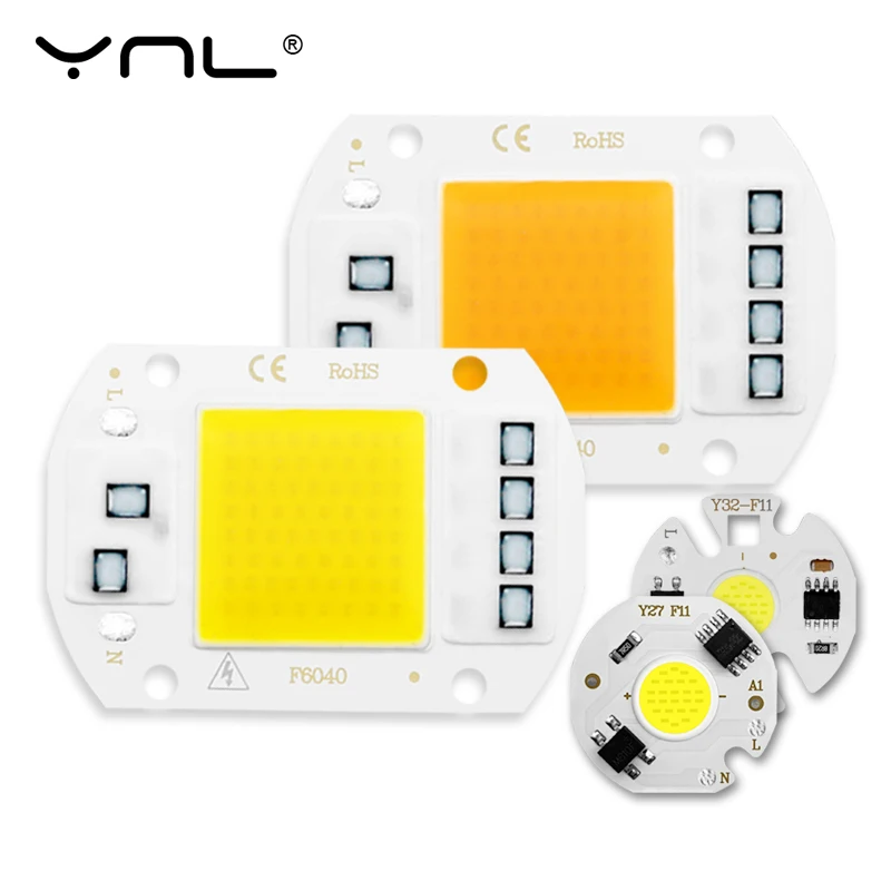 Led Cob Chip Diode Ac 110v 220v 3-9w 10w 20w 30w 50w For Rectangular ...