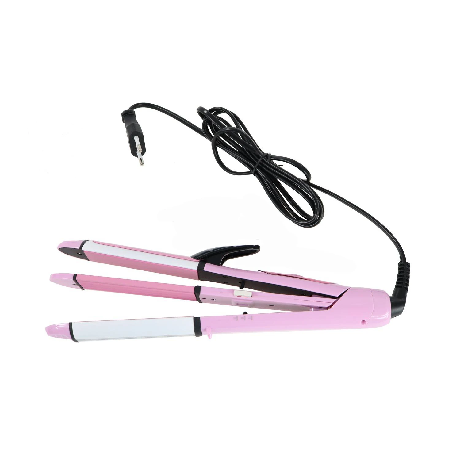 Hair Iron 3 in 1 Temperature Adjustment Max. 200 ° Ceramic Tourmaline ...