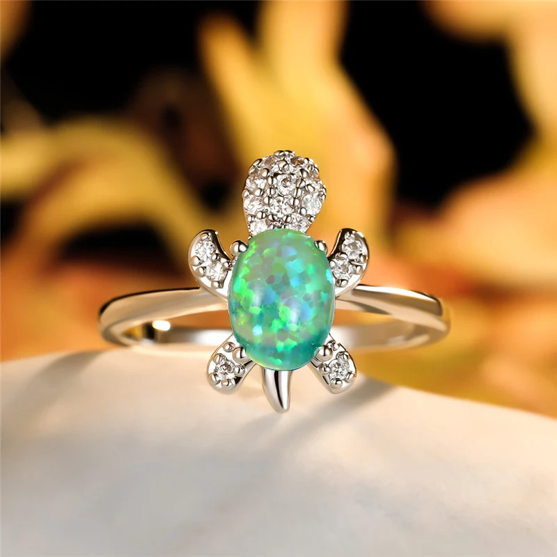 Green Opal Stone Ring