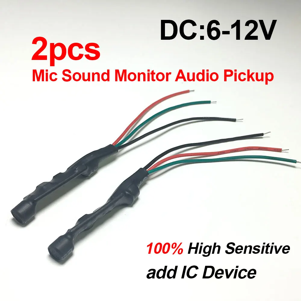 MIni-CCTV-High-Sensitive-Microphone-Security-Camera-Audio-Mic-DC-Power ...