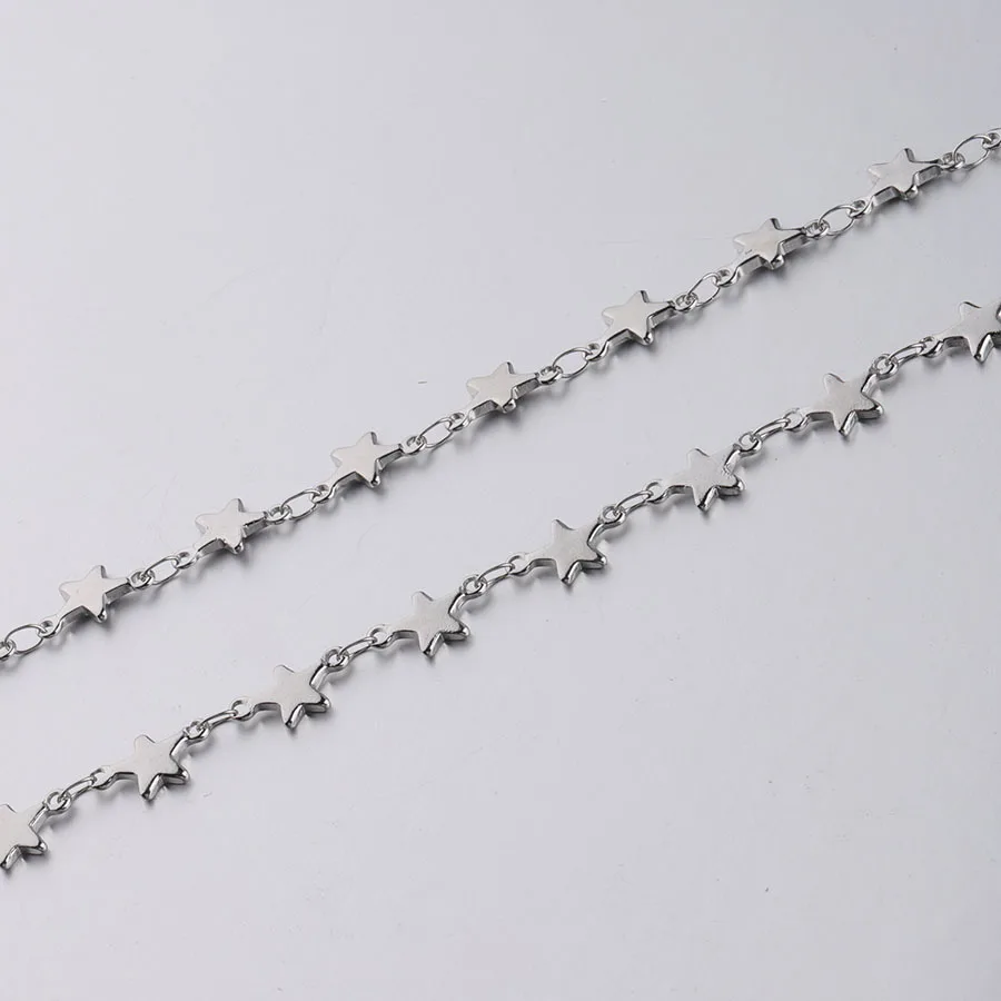 Stainless Steel Pentagram Chain Meter For Jewelry Making Metal Chain By ...