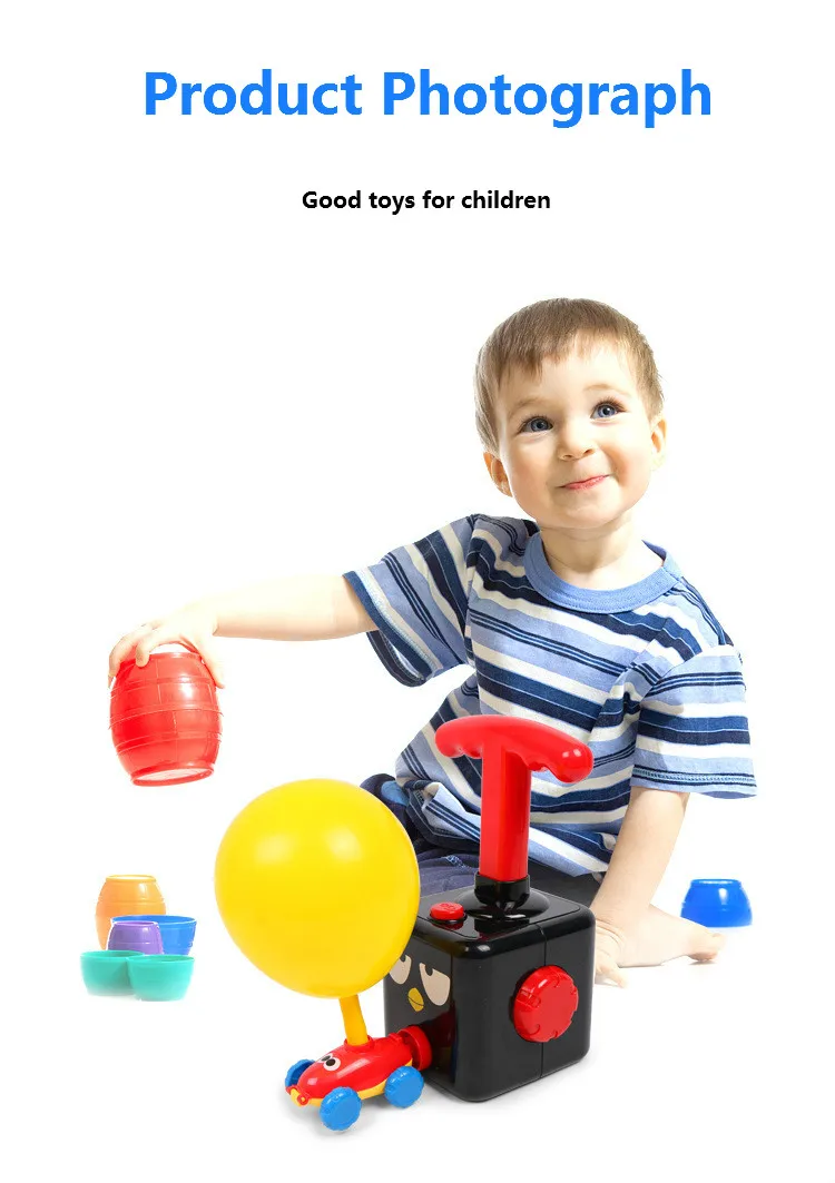 Toys & Games Power Balloon Launch Tower Puzzle Fun Education Inertia ...