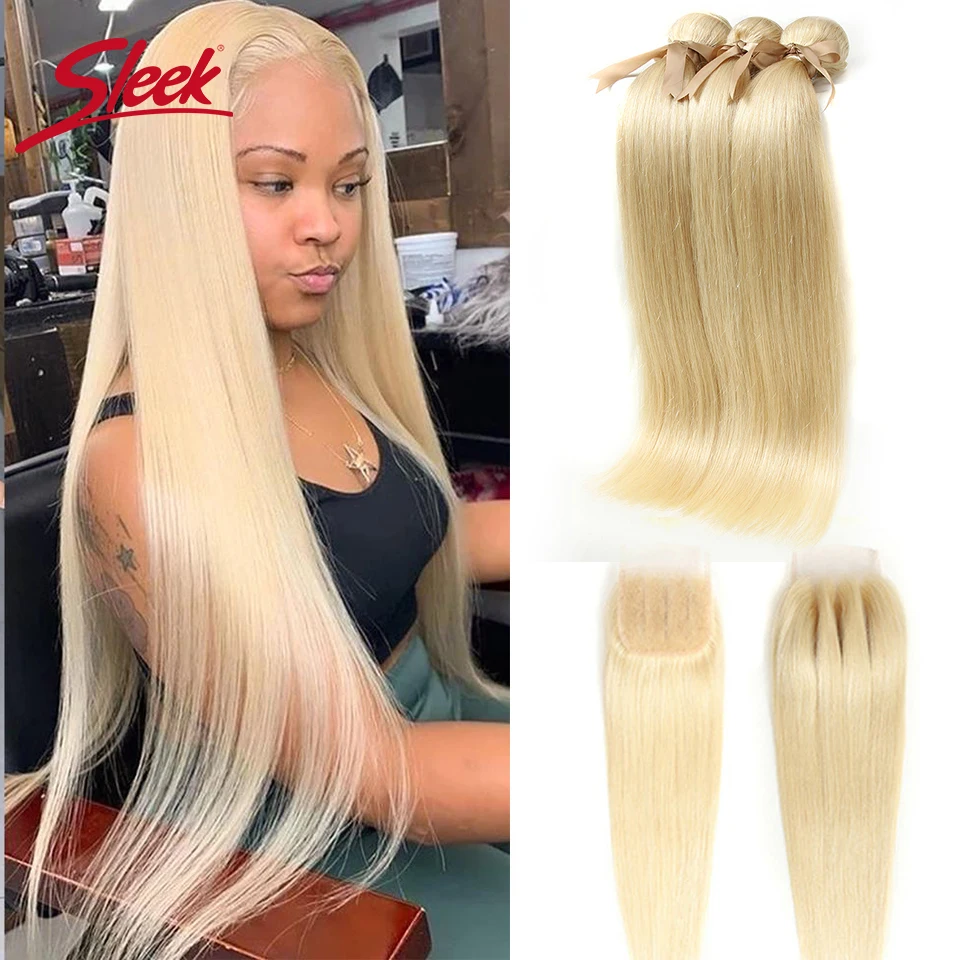 Mechones-de-pelo-liso-peruano-extensiones-de-pelo-liso-con-cierre-Color ...