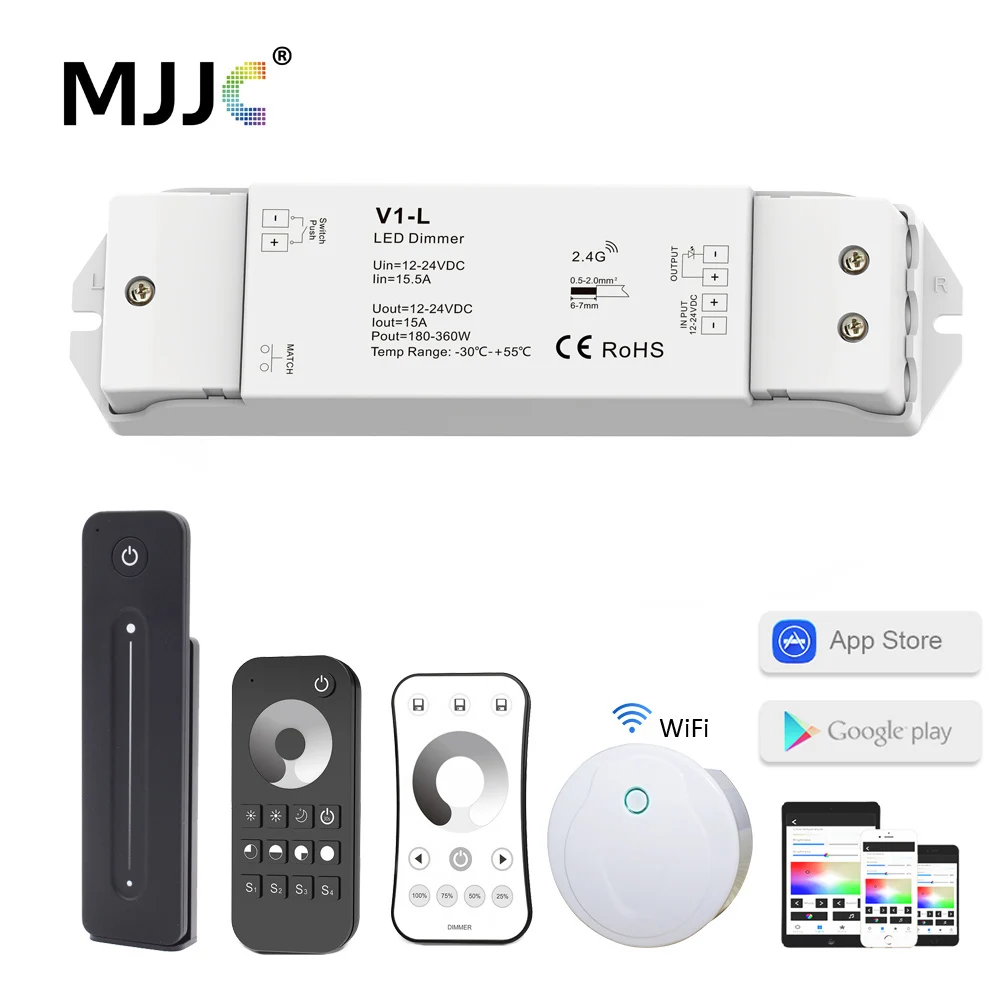V1-L-LED-Dimmer-DC-12V-24V-Stepless-Dimming-Switch-Controller-Wifi ...