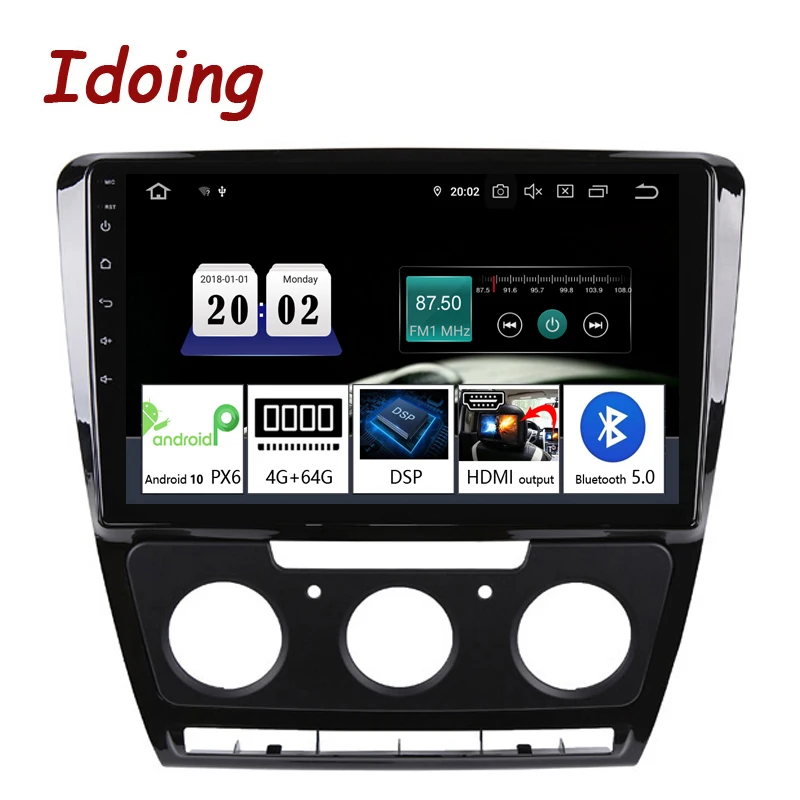 Idoing REPRODUCTOR Multimedia para coche Skoda Octavia 2 A5 10,2 2008 ...