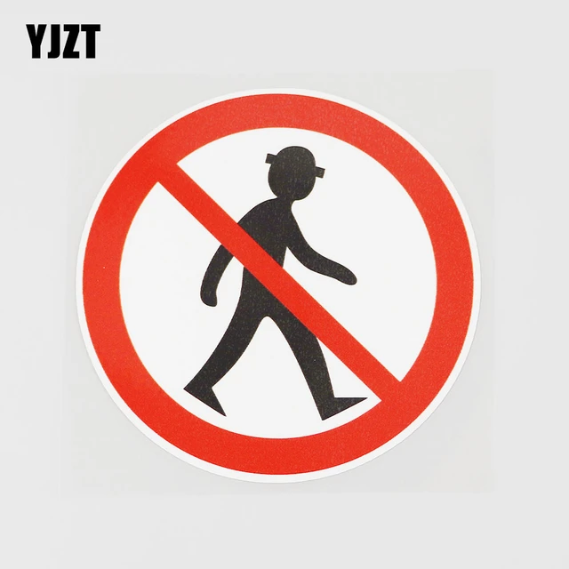 No Walking Sign