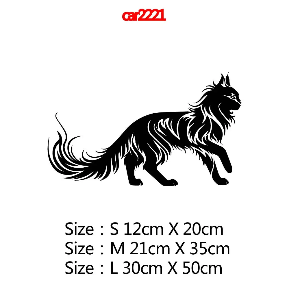 10 Styles Cartoon Character Cat Car Stickers Wrap Vinyl For car Door ...