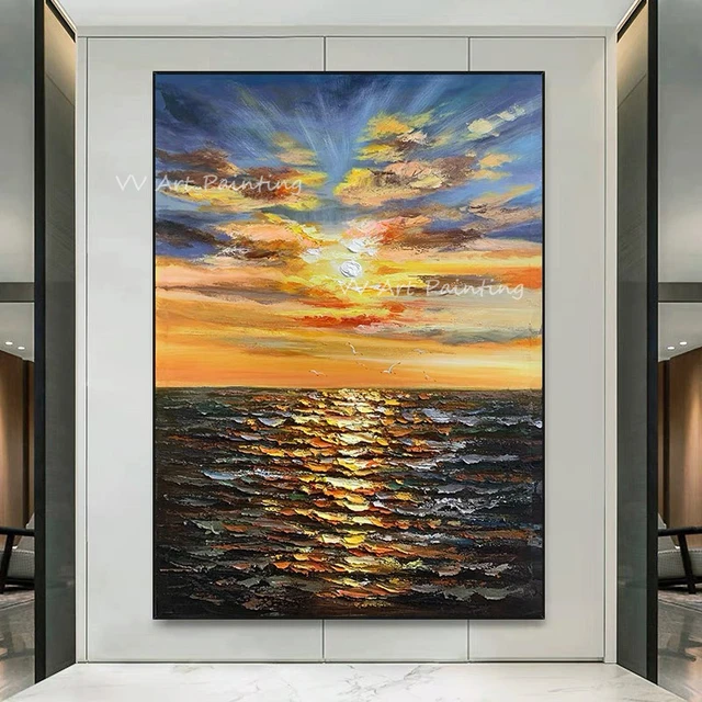 Simple Sunset Oil Paintings