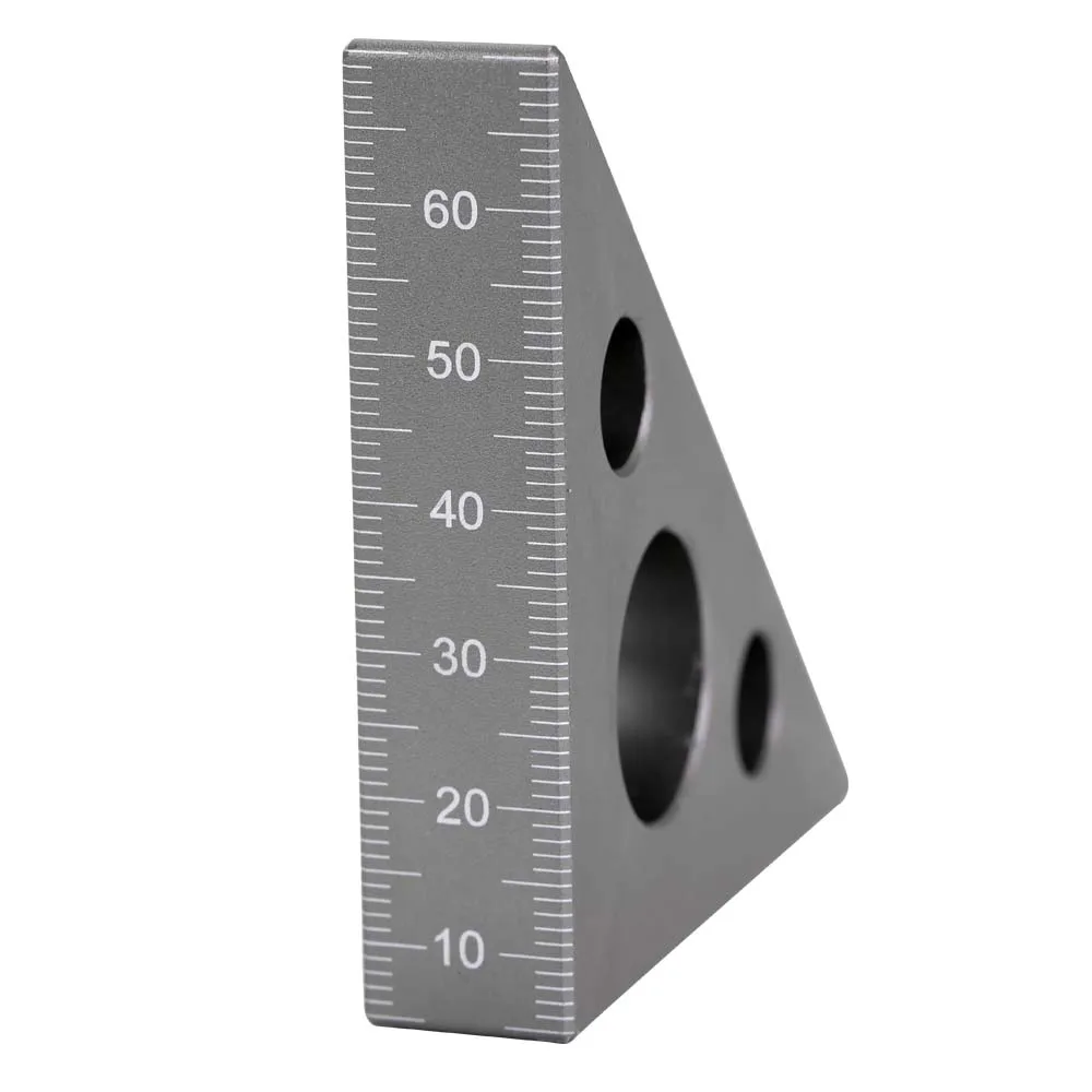Aluminum Alloy Angle Ruler Triangle Ruler 90 Degree 45 Degree Right ...