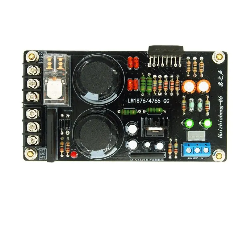 G6 Lm1876 Power Amplifier Board Kit Super Lm1875 Lm4766 Dual Channel ...