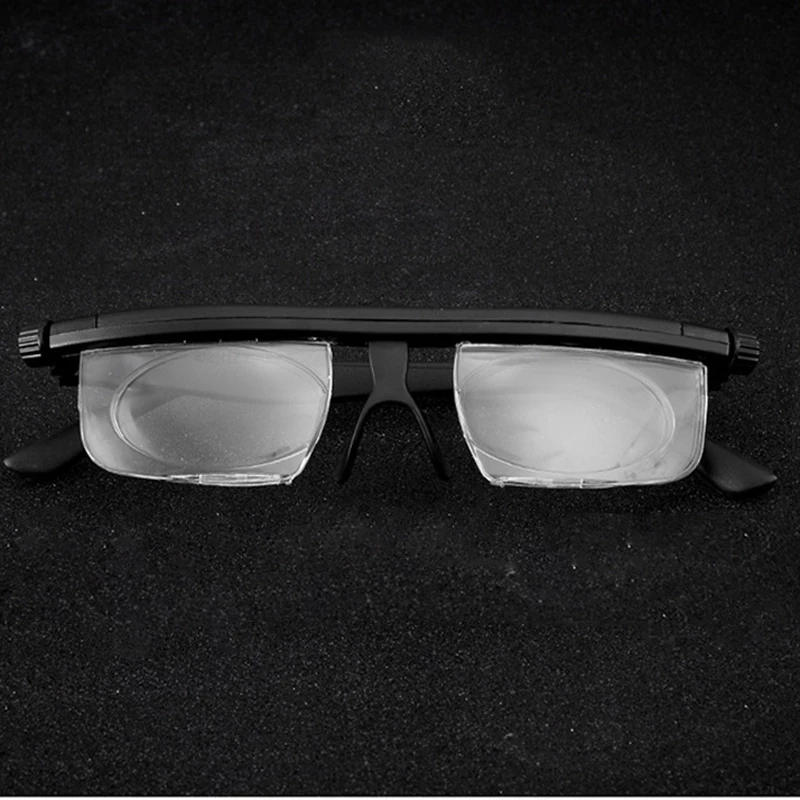 Adlens Focus Adjustable Men Women Reading Glasses Myopia Eyeglasses -6D ...