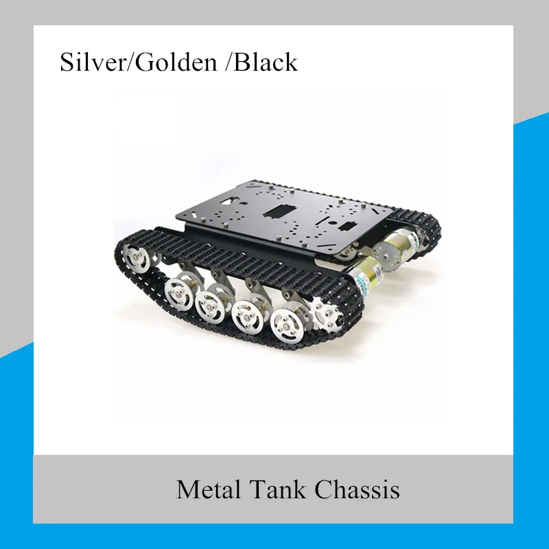 TS100 Metal Rc Robot Tank Car Chassis Shock Absorption Car With ...