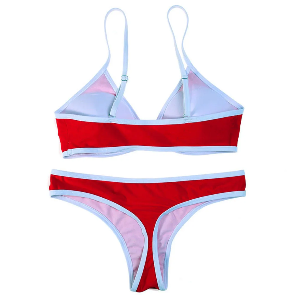 Feitong Women Thong G String Bikini Set Ladies Summer Swimwear Beach