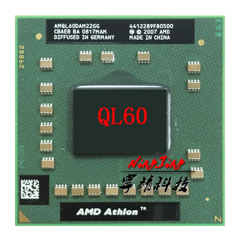 AMD Athlon 64 X2 QL 60 QL 60 QL60 1.9 GHz 듀얼 코어 듀얼 스레드 CPU 프로세서 ...