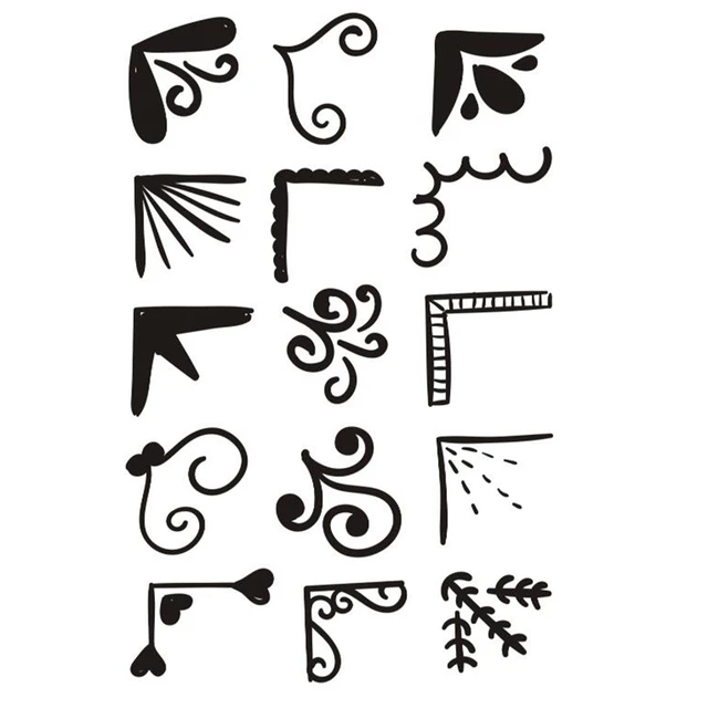 Simple Corner Designs For Paper